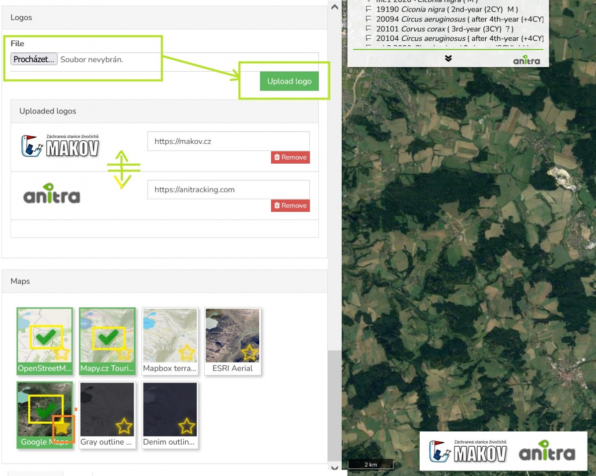 PUBLISHED MAPS - Anitra Support