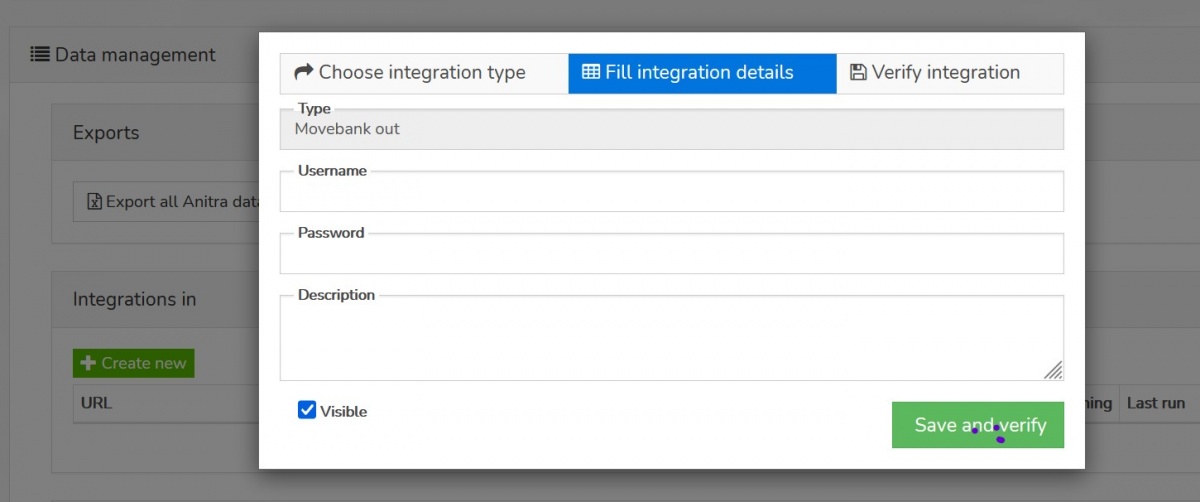DATA MANAGEMENT - Anitra Support